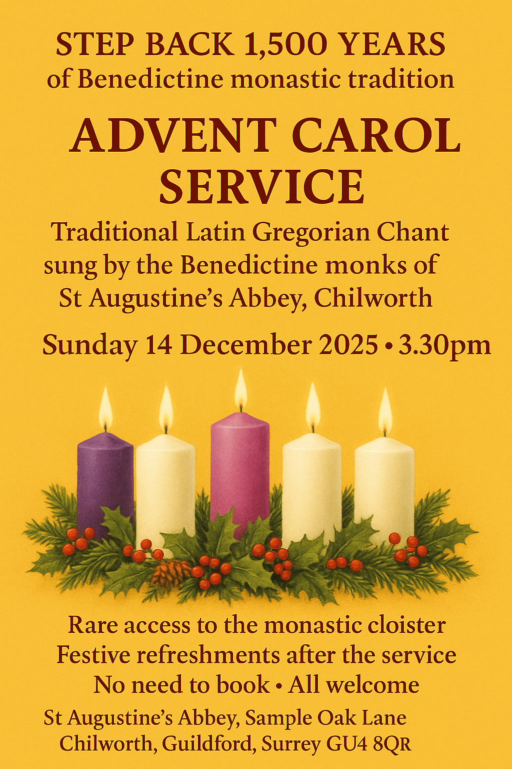 Echoes of 1,500 Years: Gregorian Chant for Advent – St.Augustine's ...